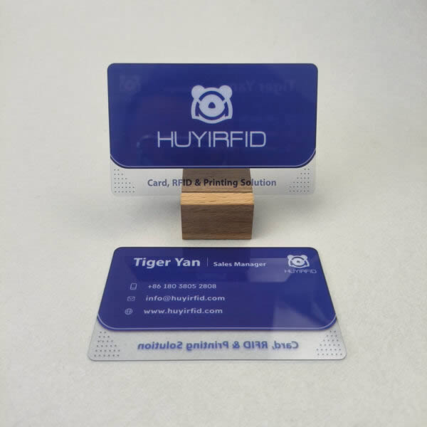 Transparent Clear Plastic Business Cards - HUYI RFID-Card, RFID ...